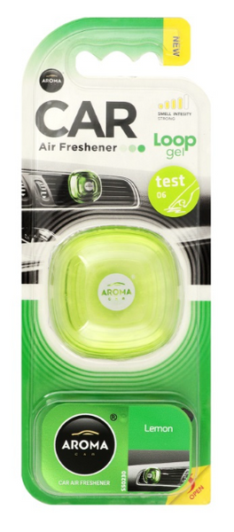 Lemon, Aroma loop Gel Vent Clip, Car Air Fresheners – MiamiStar.com