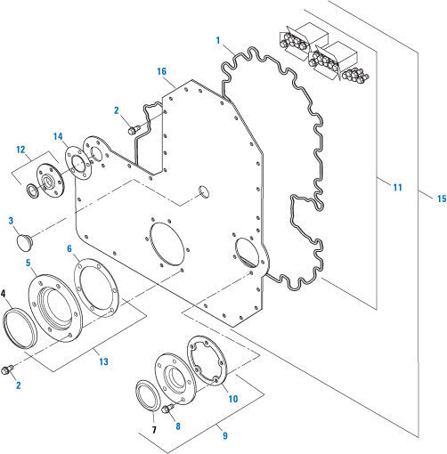 Front Crank Seal kit Fit Cummins, L10 / M11 / ISM Series Application ...