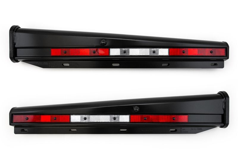 Hellcat Straight Spring Loaded Flap Bracket, Straight, Black E-Coat Pa ...