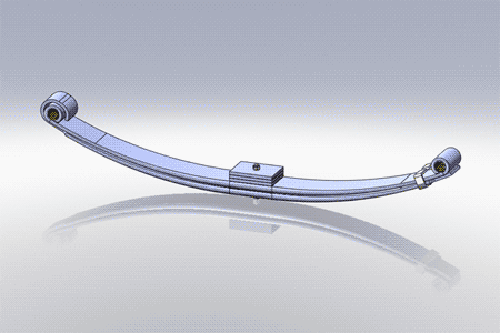 Peterbilt Truck Front Leaf Spring 2 Leaves 5,400 lbs. Capacity ...