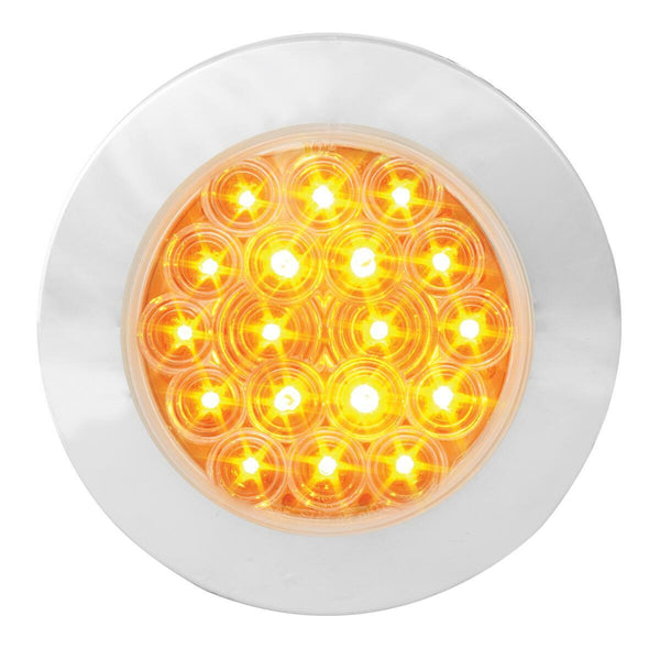 4” Surface Mount Led Light With Chrome Amber Clear – MiamiStar.com