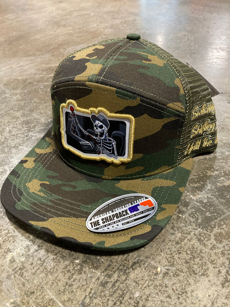 Trucker Skeleton,Military Color, Cap American, 7 panel – MiamiStar.com