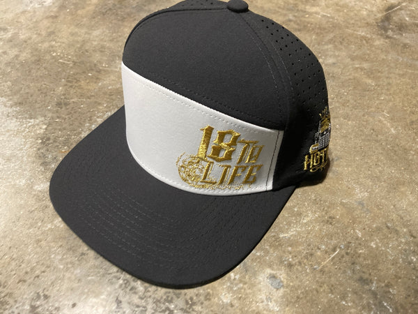 HATS, HOTRIG 18 TO LIFE GOLD BLACK/WHITE SNAP – MiamiStar.com