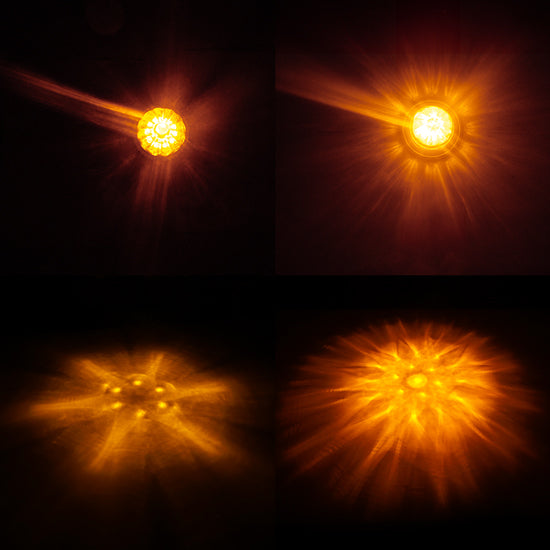 Legendary 1-1/2 Glass Watermelon Amber-Amber 3 Wire Dual Function Inse ...