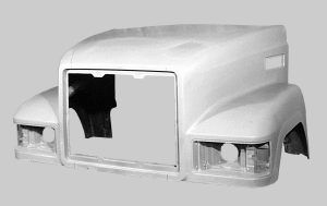 New Hood fits Mack CH600,CH613,CH612 Set Back Axle Only 1989 And Newer ...