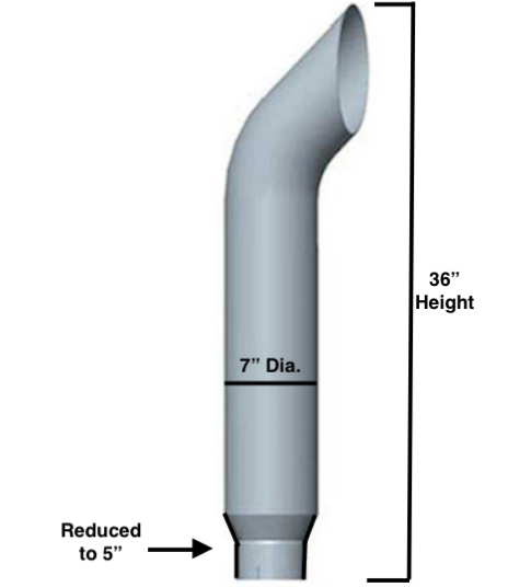 7" X 36” West Coast Curve Cut OD Extended Reduced To 5" – MiamiStar.com