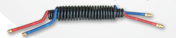 Air Coil - COMPACT COIL™, 15 Ft., Pair, Red (Emergency) /Blue (Service ...