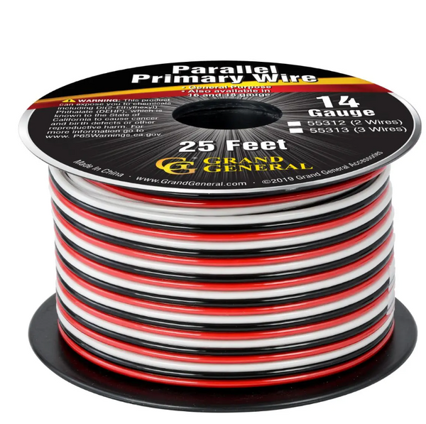 14 GA Parallel Primary 3 Wire Roll 25 FT – MiamiStar.com