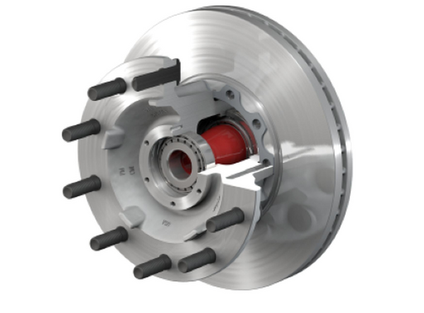 Disc Brake Rotor and Hub Assembly, Front, Flat Rotor, Aluminum Hub, 2 ...