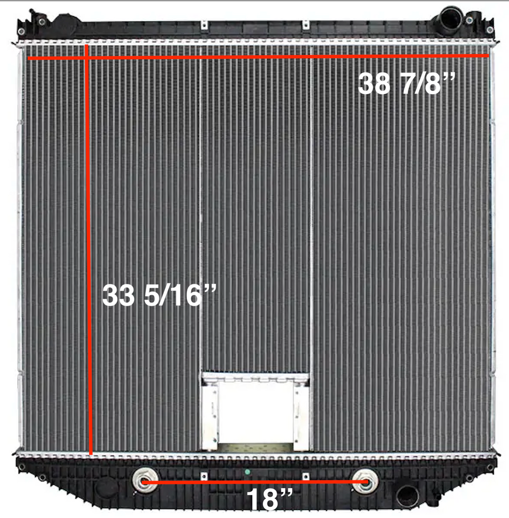 Radiator Plastic Tank Aluminum Core fits Freightliner M2, Sterling 200 ...