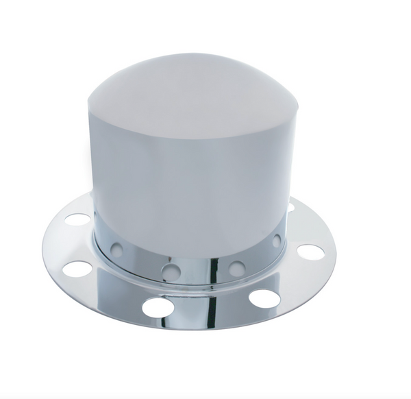 Chrome Dome Rear Axle Cover 2PC Kit Steel/Aluminum Wheel 8 holes for 3 ...