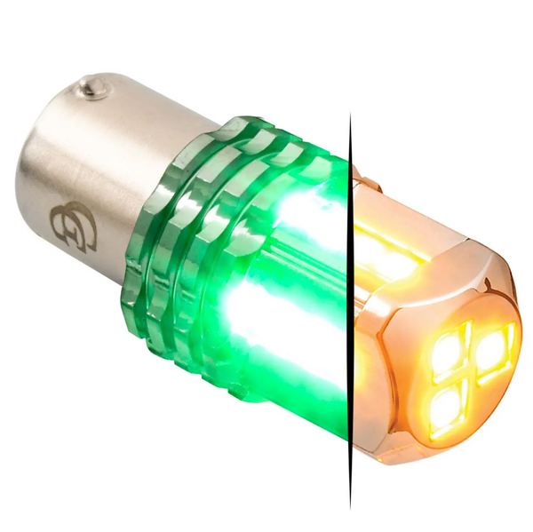 Amber/Green 1157 Dual Color LED Bulb 1pc/Pack – MiamiStar.com