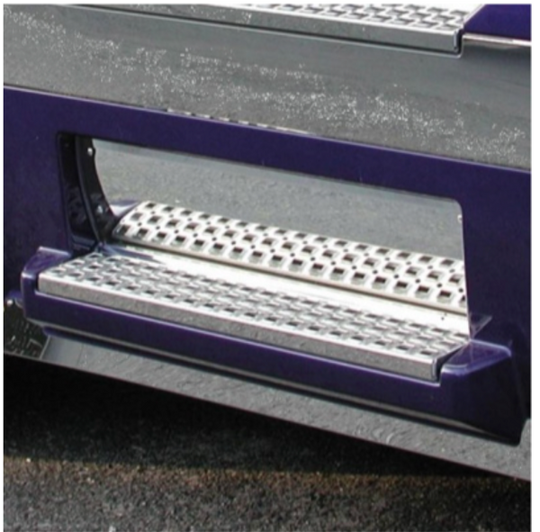 Polished Stainless Steel Lower Front Step Kick Plates For 2003-05 Volv ...