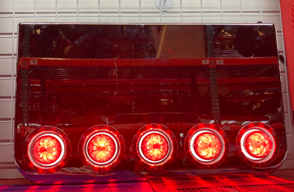 20" Chrome Rear light Panel with 5 -4" Light – MiamiStar.com