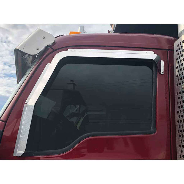 Kenworth T680/T880/W990 Long Hood Door Window Shades – Convex Mirror ...