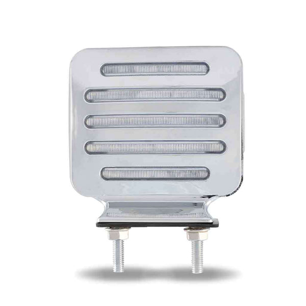 Trux Clear Amber/Red Turn & Marker Double Face Square Flatline LED Lig ...