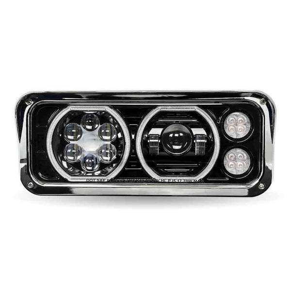 Trux Universal LED Projector Headlight Assembly With Glow Position Hal ...