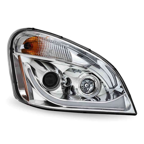 Trux LED Projector Headlight Fits FTL. Cascadia Assembly With LED Glow ...