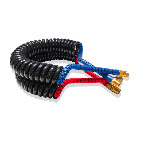 Reflexallen Air Coil - 15 Ft. w/ 40" Lead, 40mm Diameter, Pair, Red/Bl ...