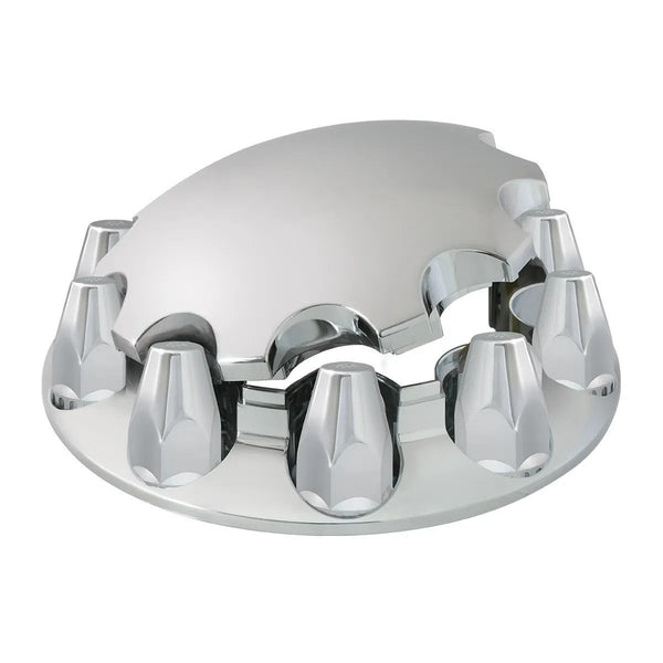 Chrome Plastic ABS Front Axle Cover Set with Locking Tabs & Standard H ...