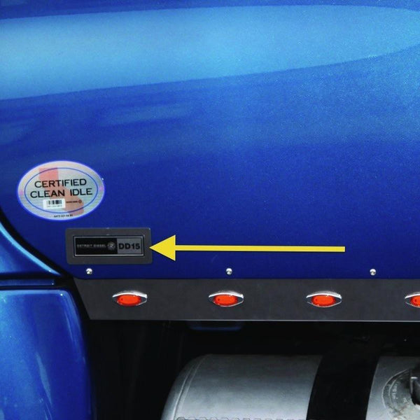 Freightliner Cascadia Engine Logo Trim. Fits Around DD15 Logo. (Pair ...