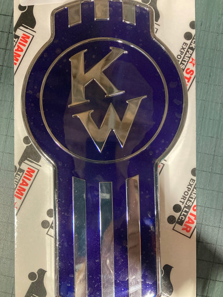 Kenworth Emblem Engraved Old Style Blue – MiamiStar.com