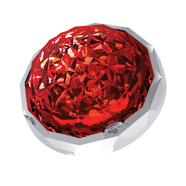 3.5" Red/Clear Low Profile Watermelon Jewel Series Hero Light ...