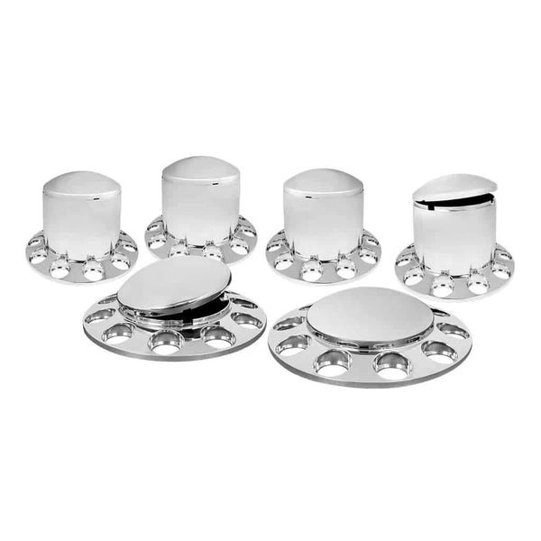 Chrome ABS Axle Cover Set Standard Hub Cap (lug nut covers Not not inc ...