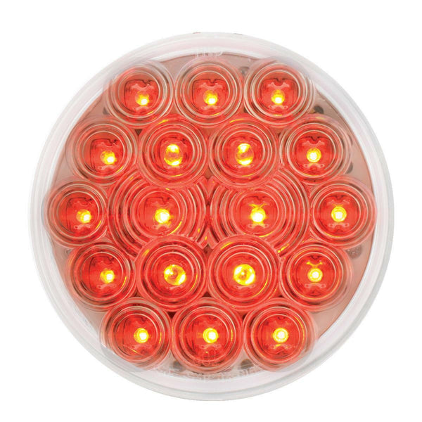 4" LED Sealed Light Fleet Series Red Clear – MiamiStar.com