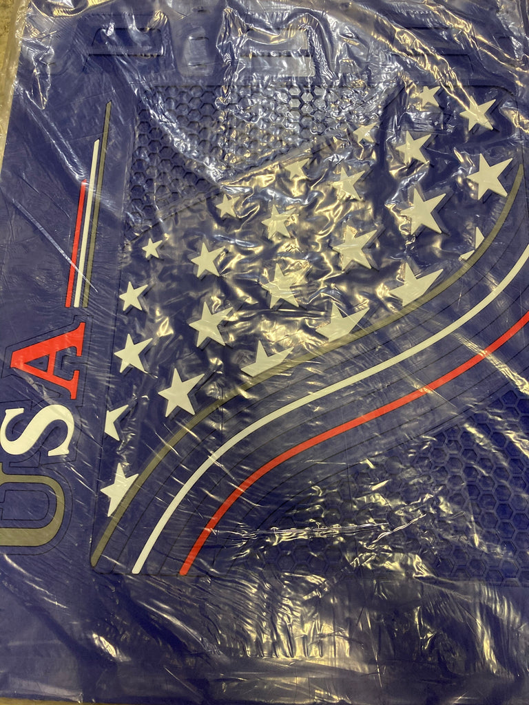 Blue Mud Flap 24” X 30” with USA Star Design - Pair – MiamiStar.com