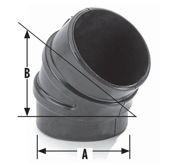5” Air Intake Rubber 45° Reducer Elbow – MiamiStar.com