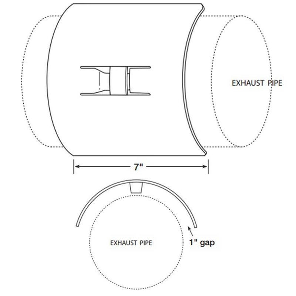 Universal Heat Shield with Bracket – MiamiStar.com