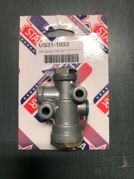 Synchro Valve (SV-1) Common Control & Supply Pressure Inlet: 42 PSI Ex ...