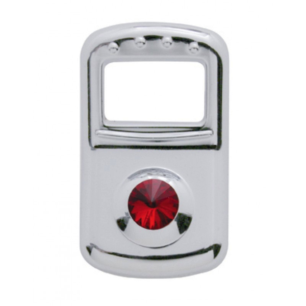 Chrome Plastic Rocker Switch Cover fits Peterbilt, Kenworth, and Freig ...