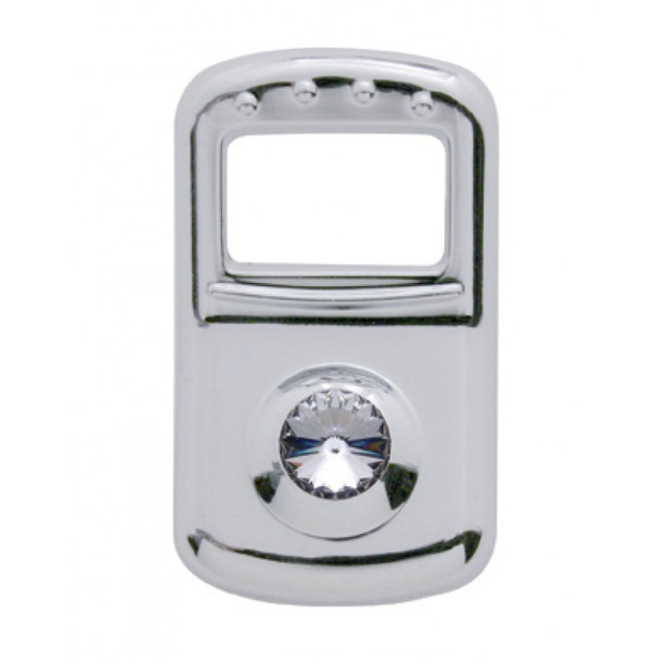 Chrome Plastic Rocker Switch Cover fits Peterbilt, Kenworth, and Freig ...