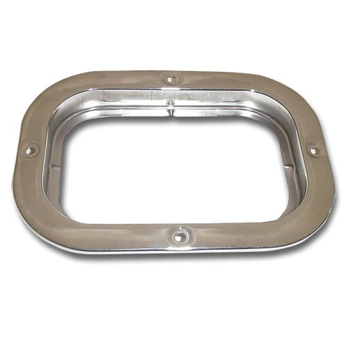 Stainless Steel Flange Mount Bezel For Large Rectangular Light ...