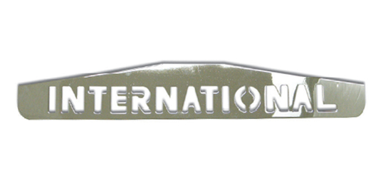 Chrome Bottom Plate With International Logo 24" x 4" – MiamiStar.com