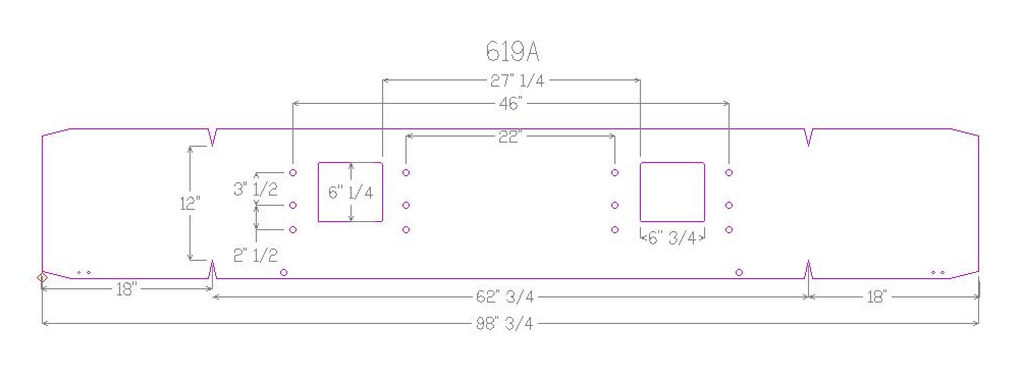 12” Chrome Bumper With Set Forward Axle Fits Mack Granite CTP 713 GU ...