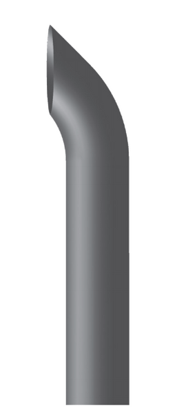 5" x 24" Curved Exhaust Tip with OD Bottom Chrome – MiamiStar.com