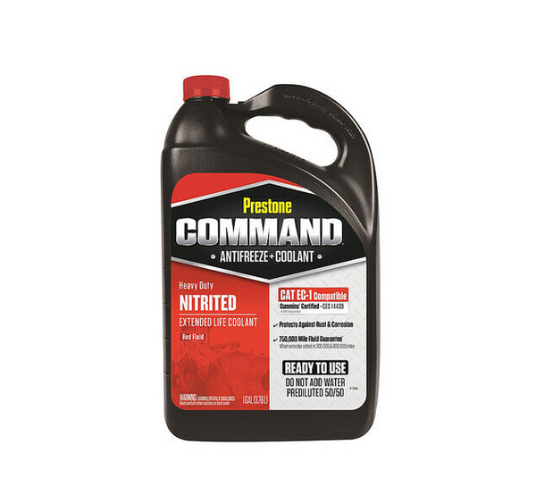 Prestone Command Extended Life 50/50, Gallon "Red" Antifreeze 1/3 For ...