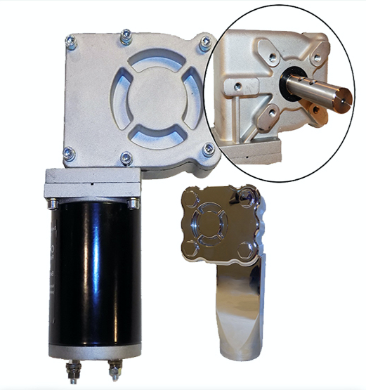 Dump Truck Tarp Motor With Chrome Cover New Model, Ratio 90:1 Slim sty ...