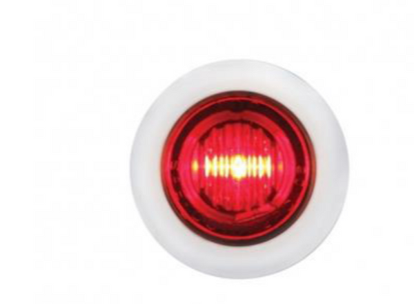 3 LED Mini Light With Bezel (Clearance/Marker) - Red LED/Red Lens ...