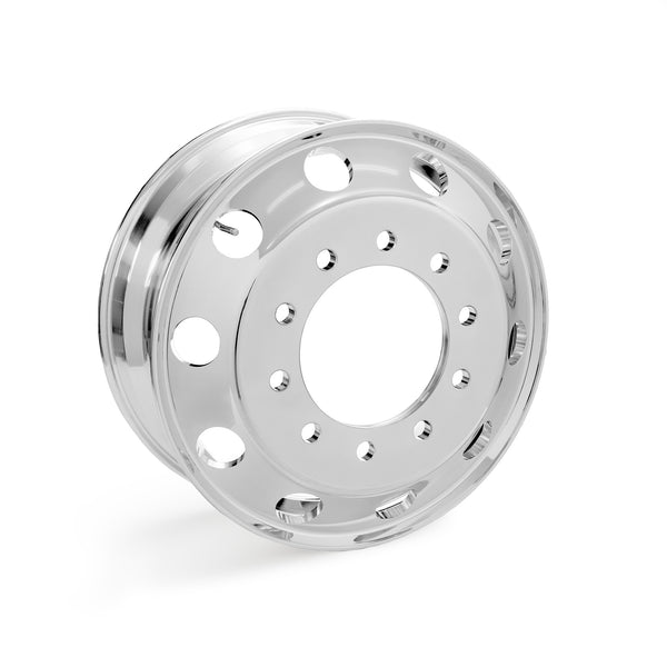 Aluminum Wheel / Rim 22.5" X 8.25" 10 Holes, 8,000Lbs, Mirror Polish F ...