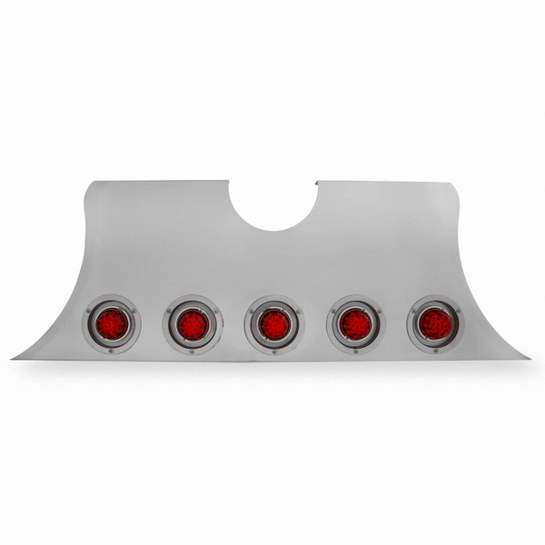 Center Panel Between Fuel Tanks w/ 5 Lights Watermelon Red/Red facing ...