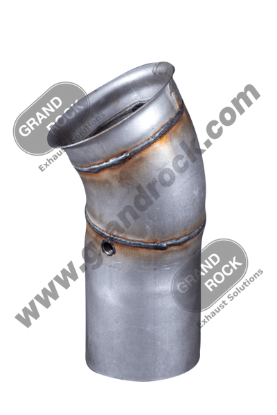 Aluminized 2 Bend Turbo Pipe With 5” O.D Ends fits Volvo VN And VNL Mo ...