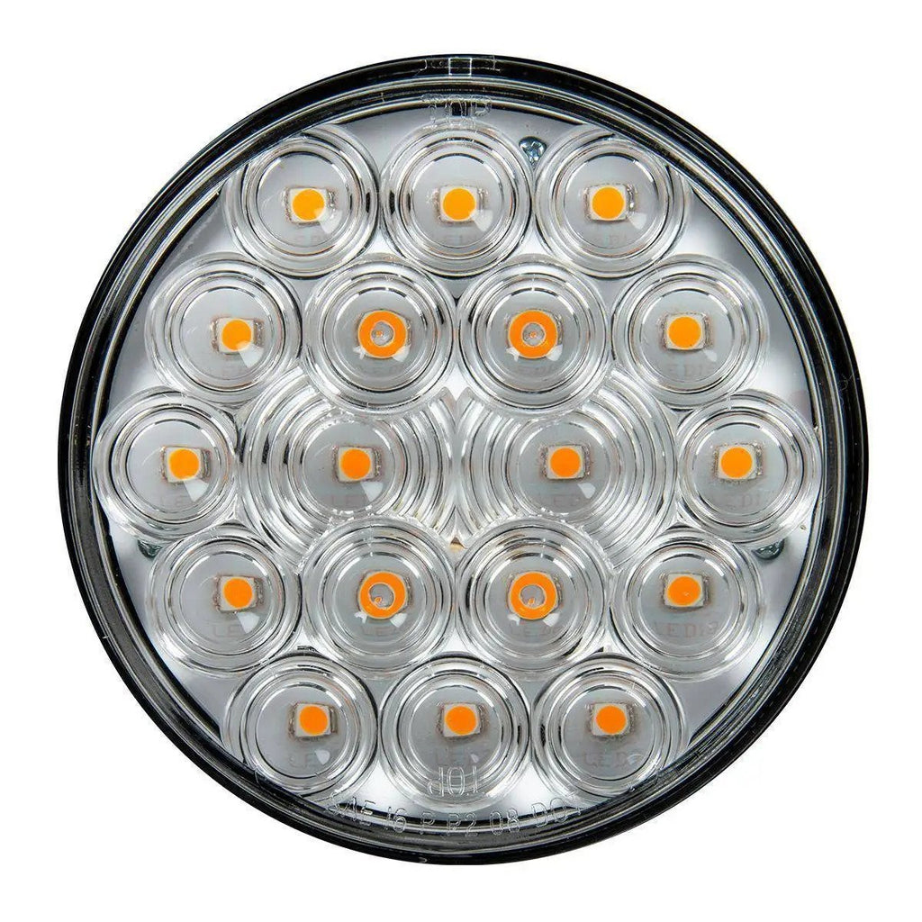 4" LED Sealed Light Fleet Series Amber Clear – MiamiStar.com