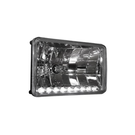 4"x 6" Halogen Headlights w/ 9 White LEDs – MiamiStar.com