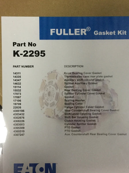 Gasket Kit Fuller=14335=K-1603=S-2781 – MiamiStar.com