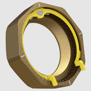 Temper-Loc Spindle Axle Nuts 448-4837 MER644837 FE Steer 1.500” 18 2-1 ...